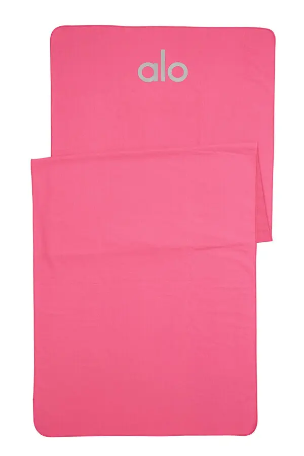 Alo Yoga Grounded No-Slip Towel Yoga Mat In Hot Pink - 41